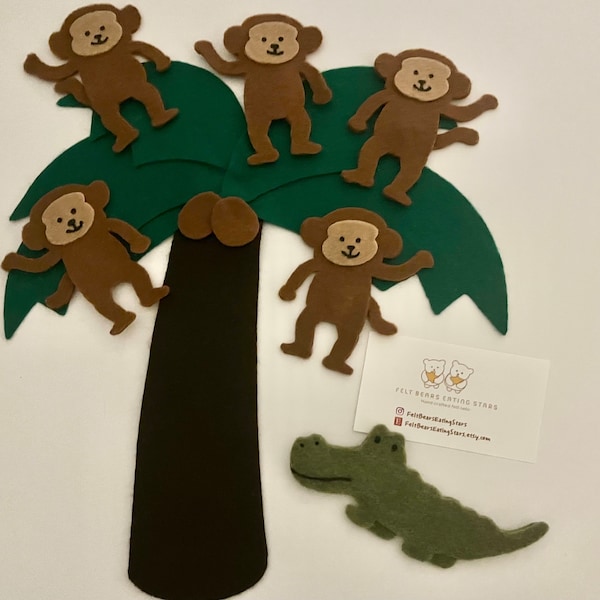 5 Little Monkeys - Etsy