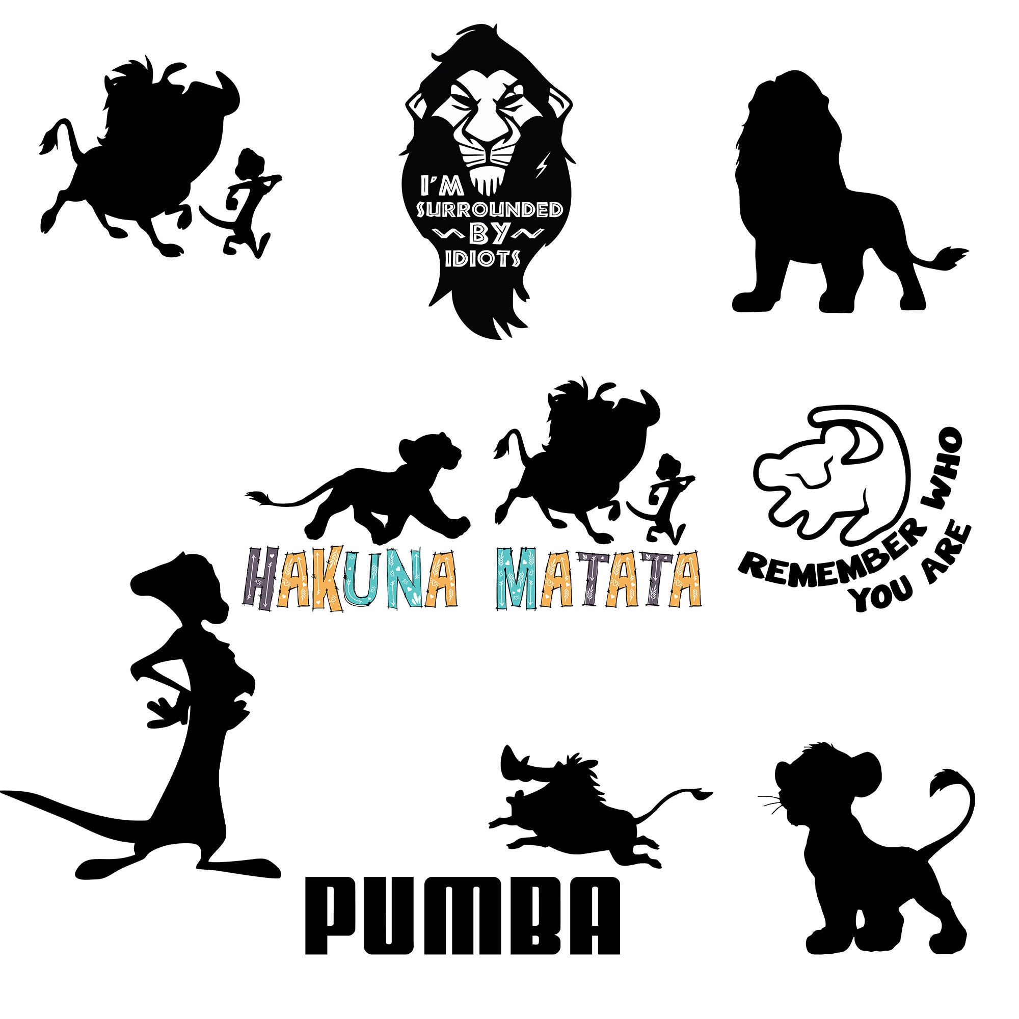 Simba Lion King SVG Simba Clipart Lion King Birthday Cute - Etsy