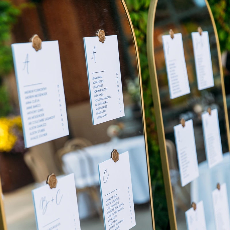 Mirror Seating Chart - Etsy