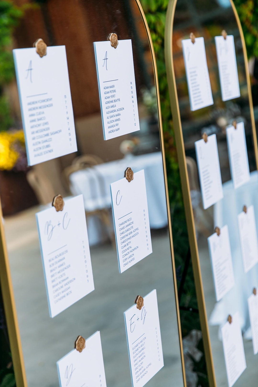 Customizable 5"x7" Seating Chart Cards for Wedding or Event | Perfect ...