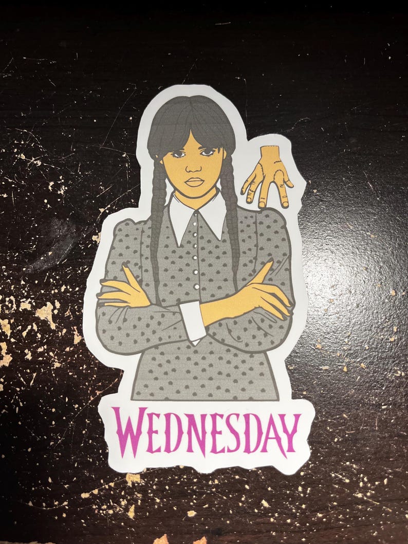 Wednesday Addams Sticker - Etsy