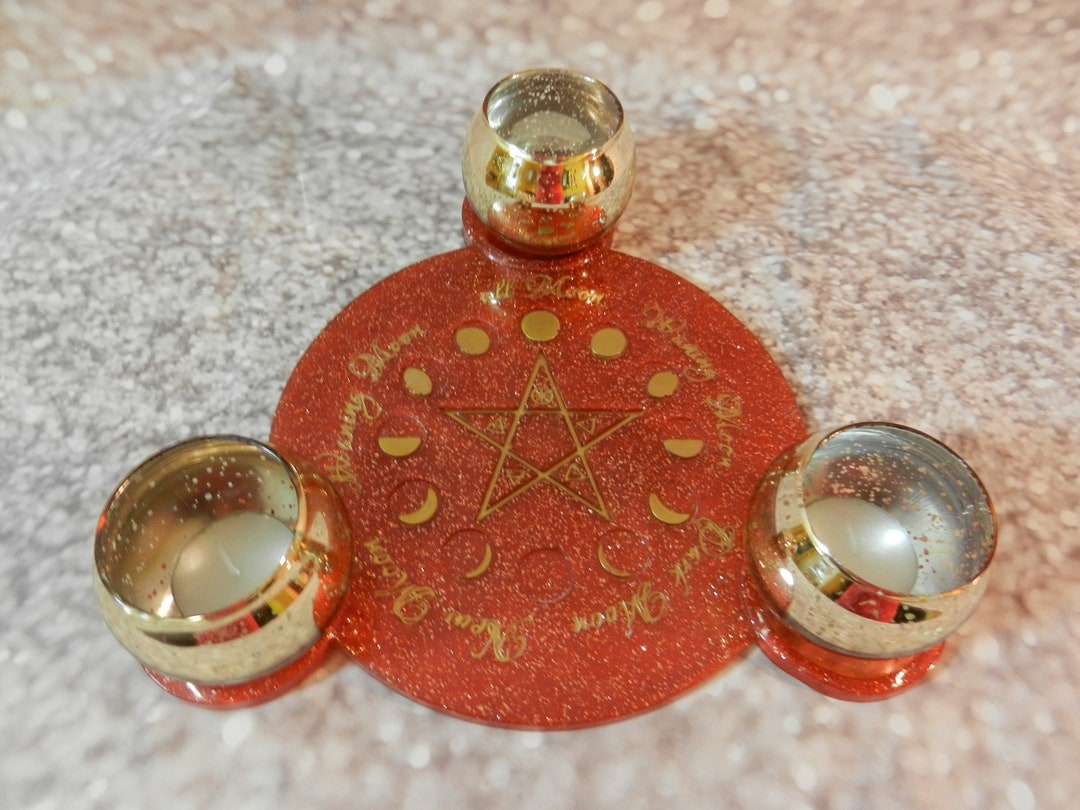 Ruby Red Moon Phase Board - Etsy