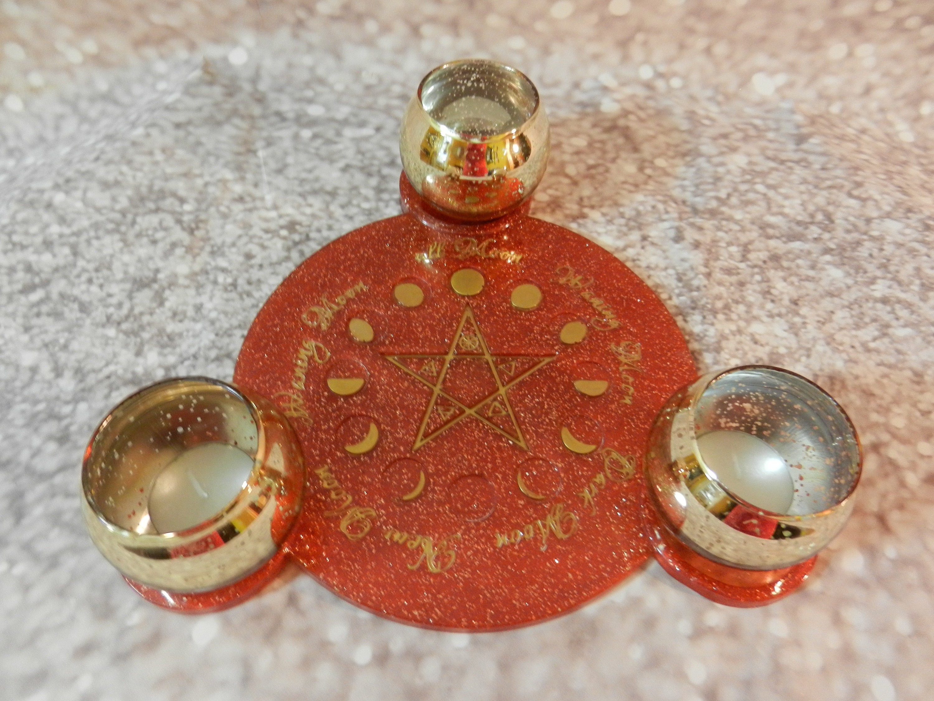 Ruby Red Moon Phase Board - Etsy