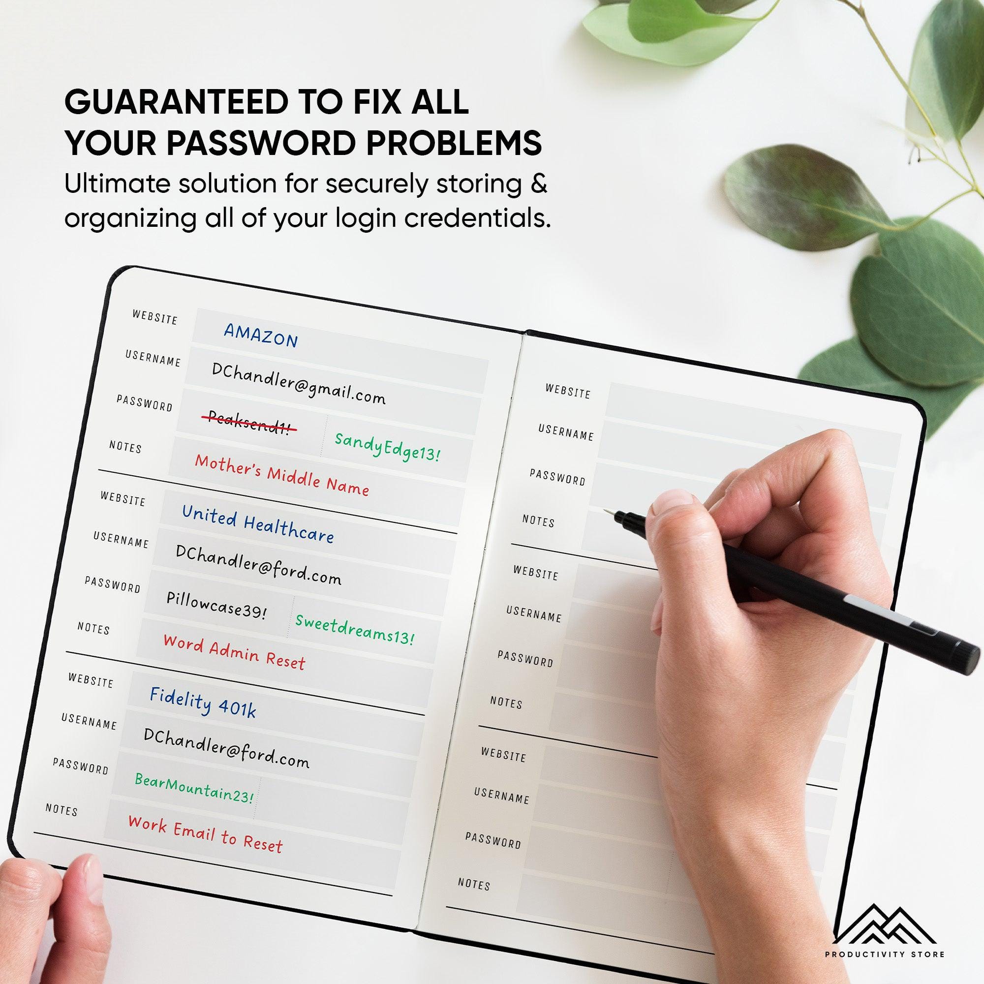Password Book Max | Best Password Book With Alphabetical Tabs ...