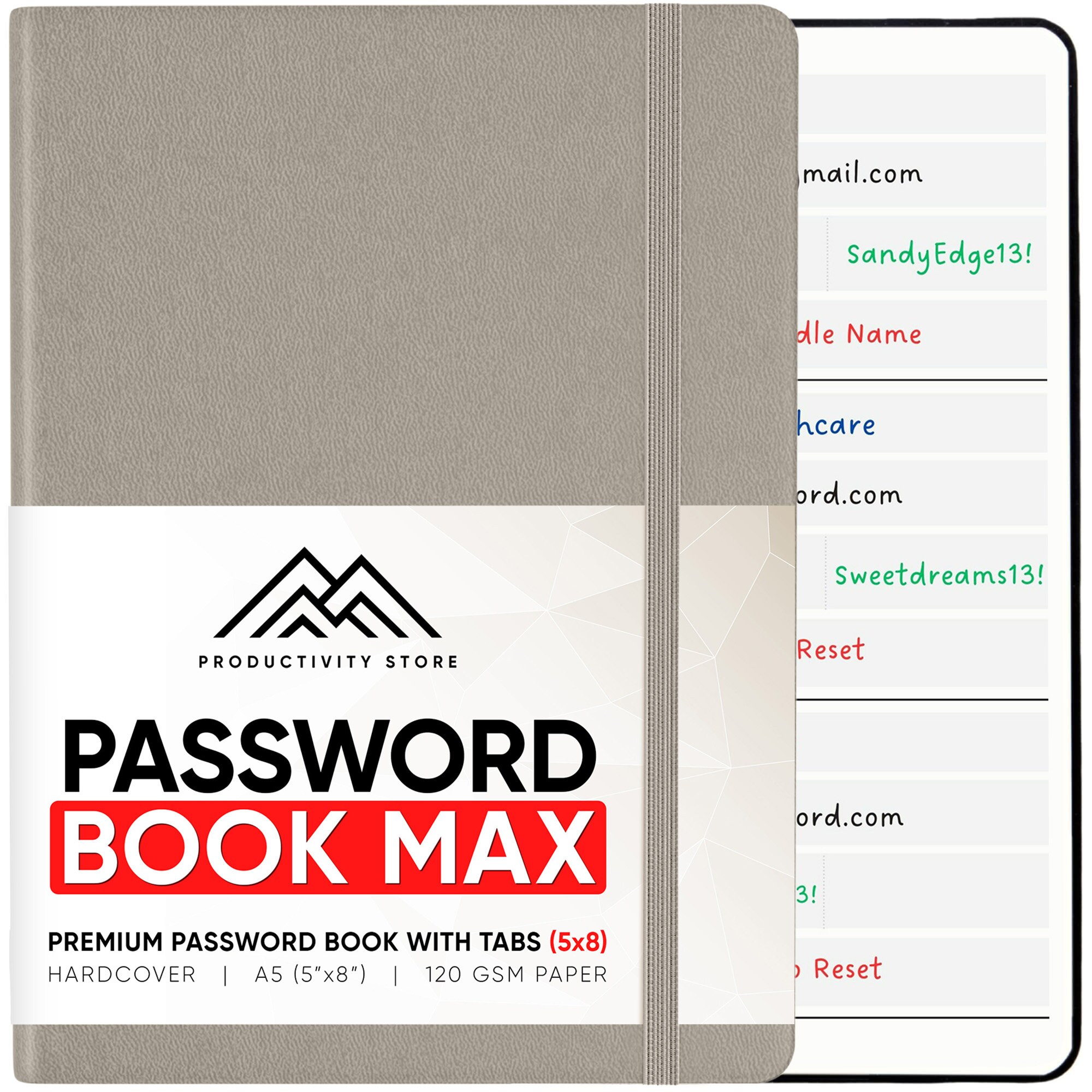Password Book Max Best Password Book With Alphabetical Tabs Password ...