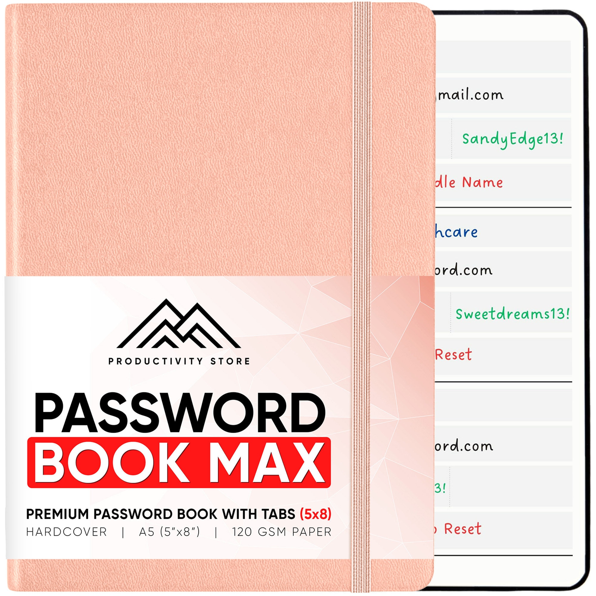 Password Book Max Best Password Book With Alphabetical Tabs Password ...