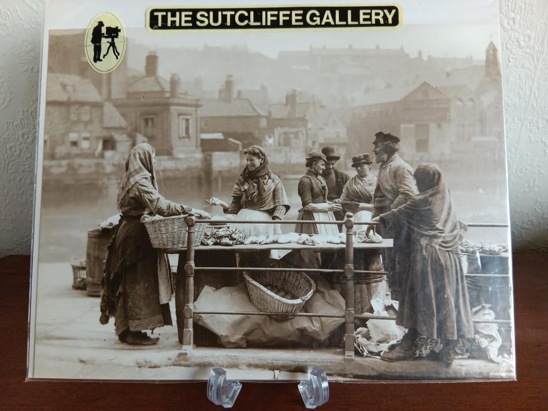 The Sutcliffe Gallery Print - the Fish Stall Whitby - Frank Meadow ...