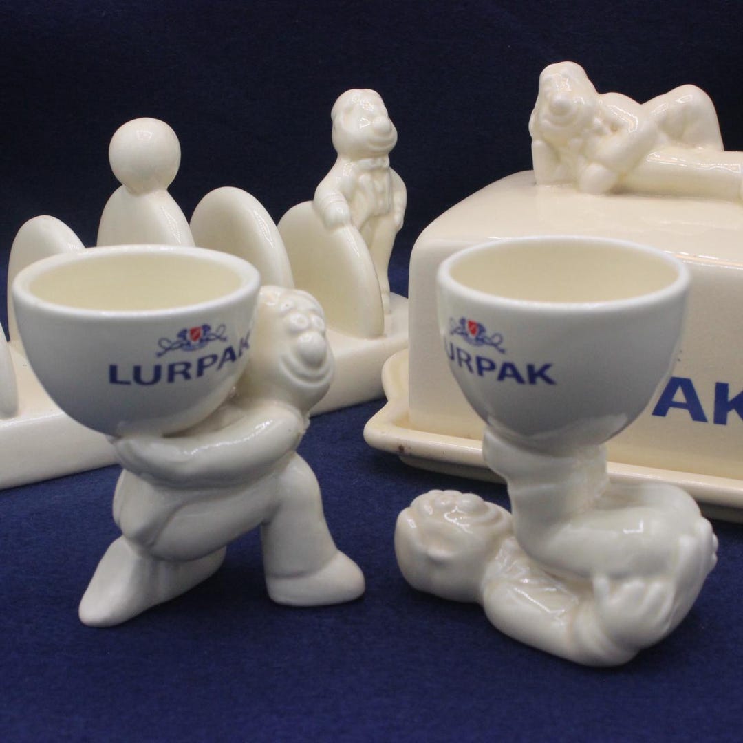 Vintage Lurpak Butter Dish Set – Toast Rack and Egg Cups - Etsy
