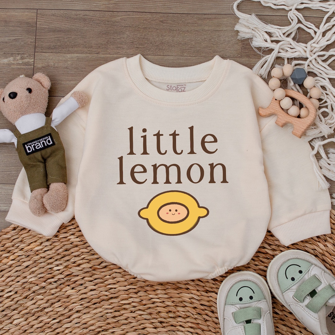 Little Lemon Baby Romper, Cute Little Lemon Bodysuit, Farmer Market ...