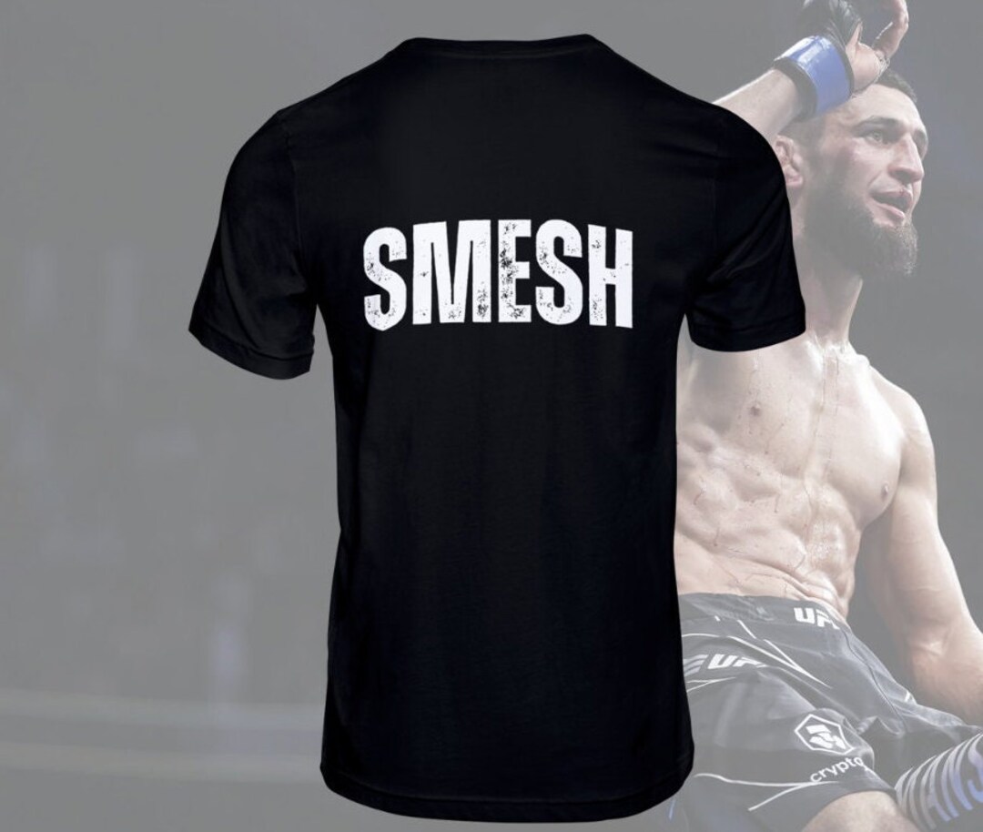 Khamzat Chimaev T-shirt SMESH T-shirt UFC Sports Top MMA & Boxing ...