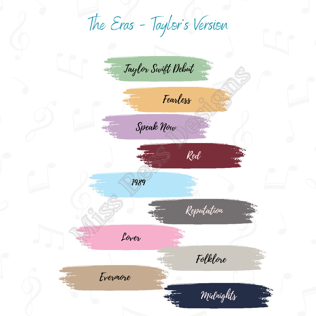 Taylor Swift Eras Albums Art Digital Download Tower Pyramid Debut ...