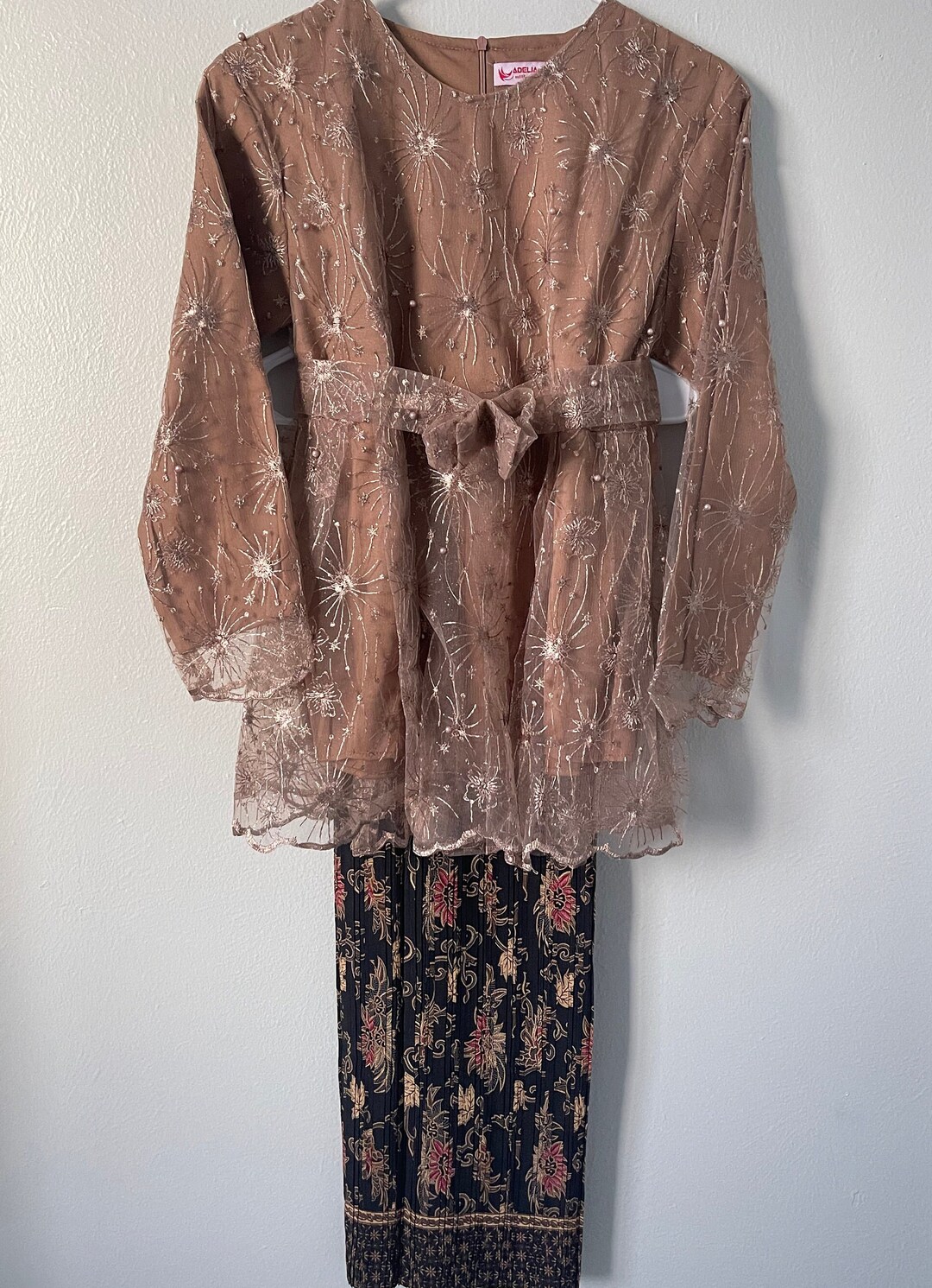 Mocha Brown Kebaya Batik Skirt - Etsy