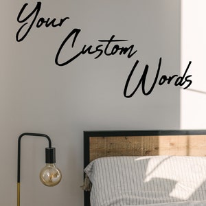Custom Wood Word Sign, Personalized Wood Words, Wall Quotes, Wooden ...