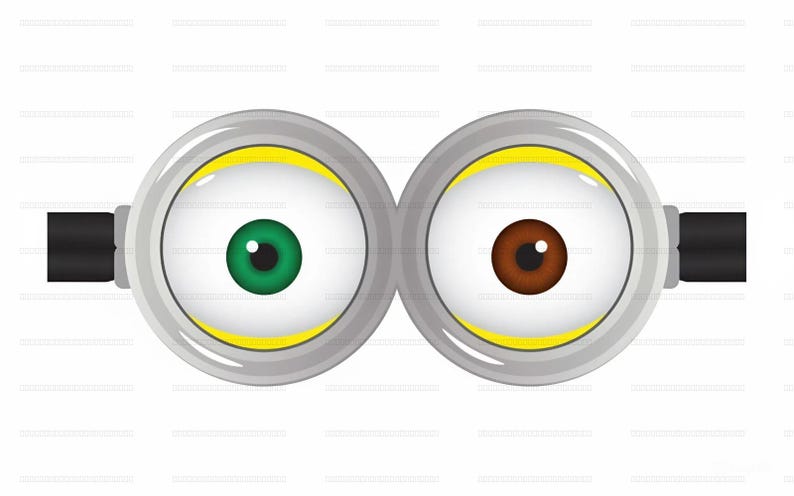 Goggles Bob Eyes Digital Download | Cartoon Character Clipart ...