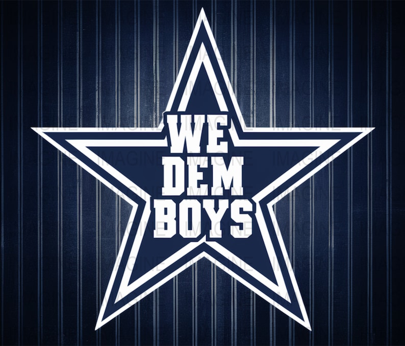 Dallas Cowboys "we Dem Boys" Digital Print: Tumbler Wrap (PNG) - Etsy