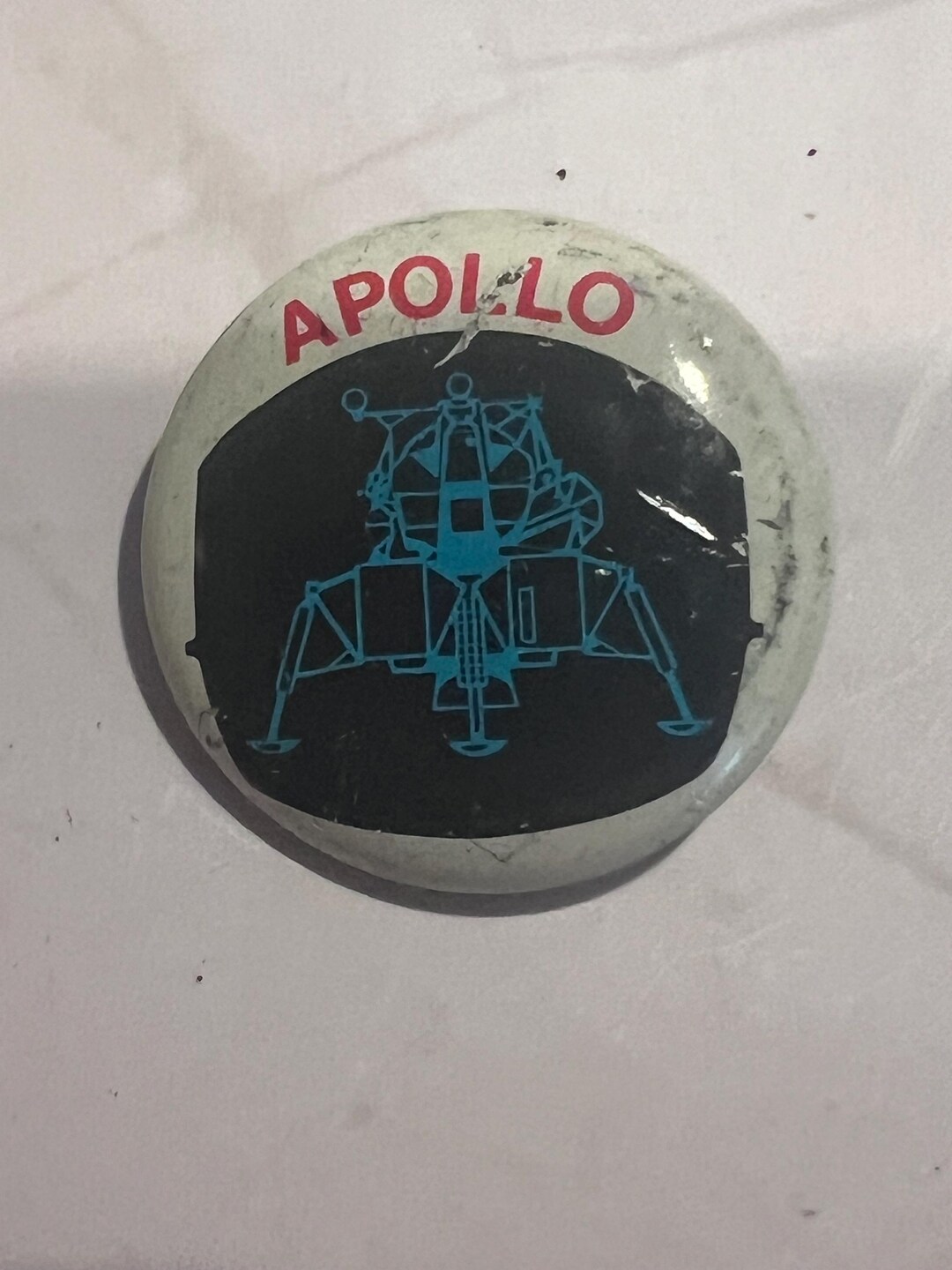 Vintage Apollo Space Program Button Pin – Lunar Module Design (1960s ...