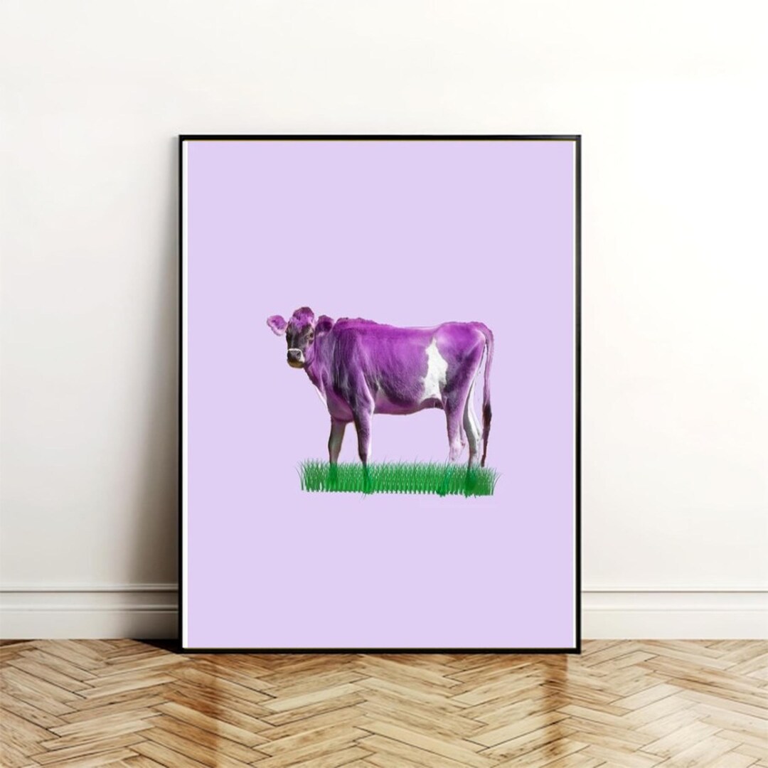 La Vache Pourpre Poster - Etsy