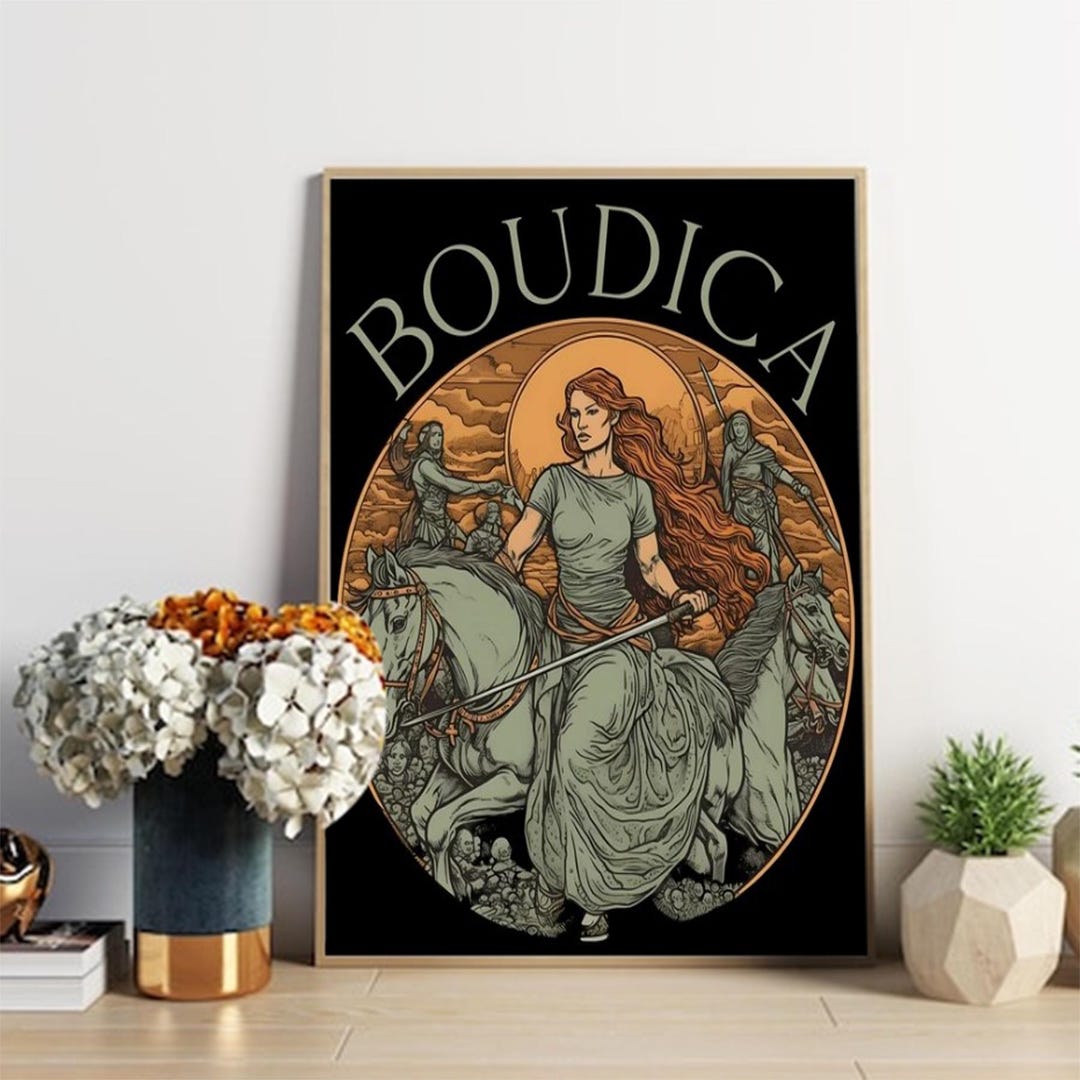 Boudicca Boudica Boadicea Reine Guerrière Celte Iceni Poster - Etsy