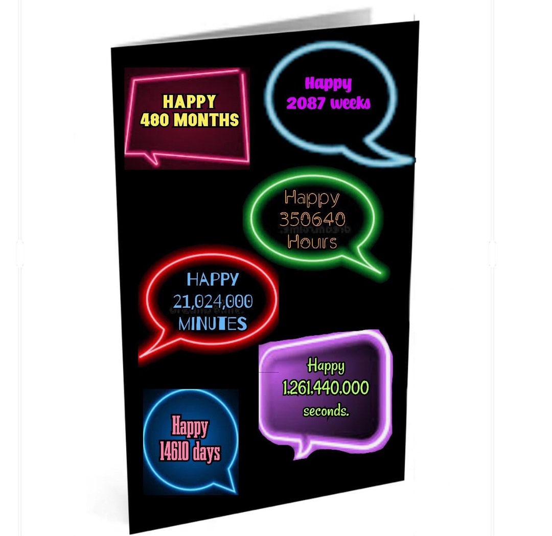 Bday Card - Etsy