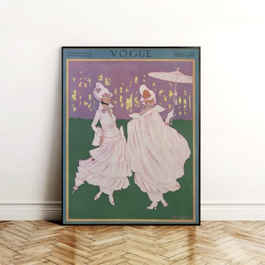 Vintage Magazine Art Cover Paris Fashion Beauty Magazine Poster - Etsy