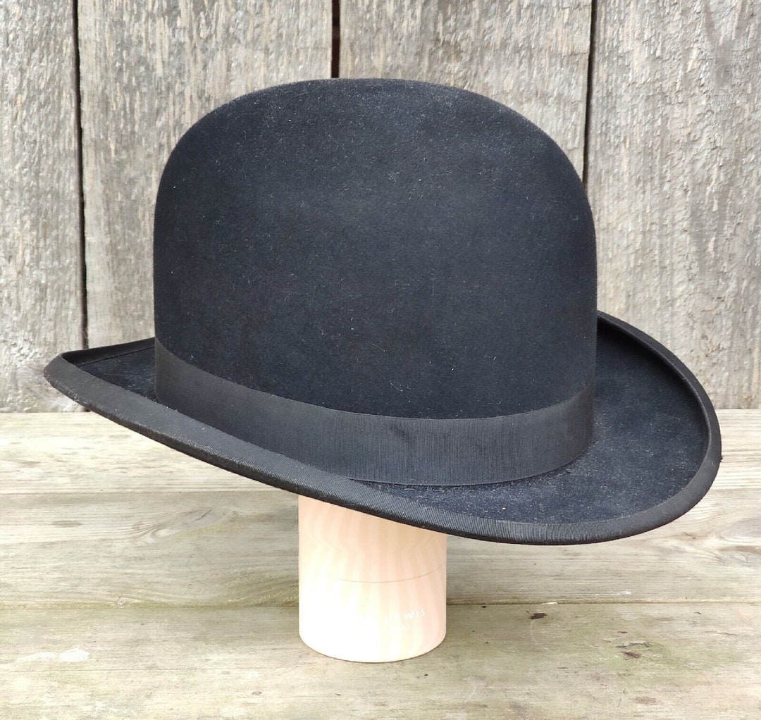 Vintage Bowler Hat J Moores & Sons London Black Small/56cm - Etsy
