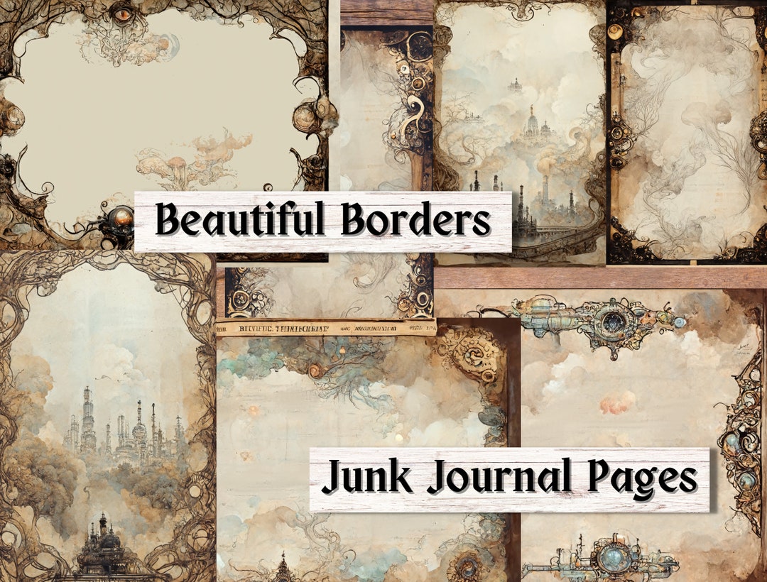 Steampunk Junk Journal Pages: Gothic Grimoire Ephemera (digital ...
