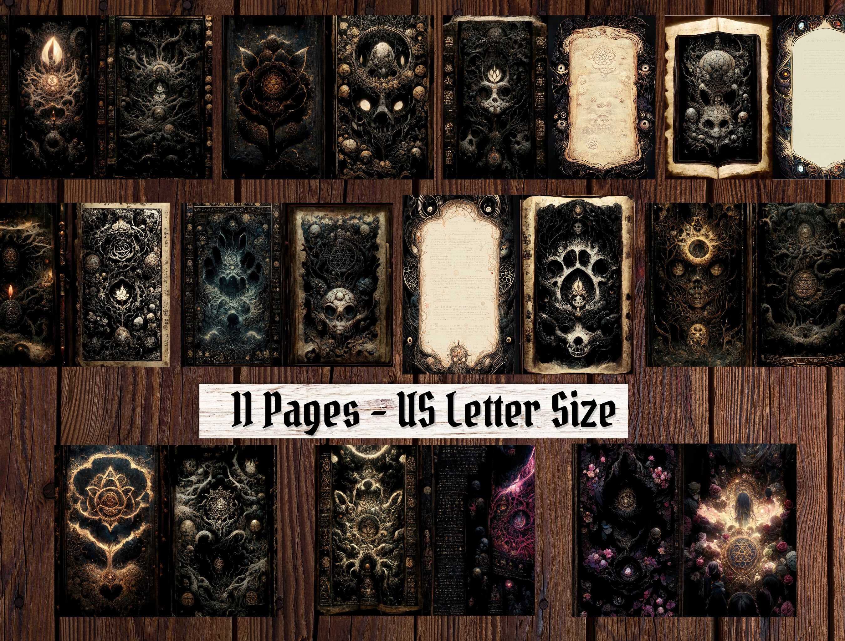 Forbidden Magick Grimoire Junk Journal Kit 11 Printable Witch - Etsy