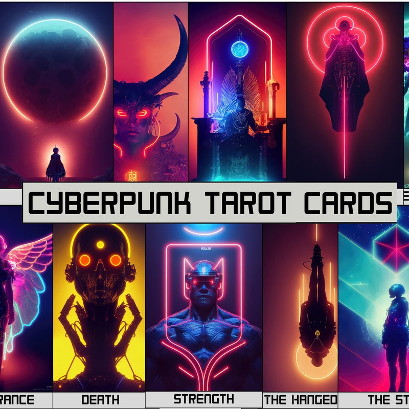 Cyberpunk Tarot - Etsy