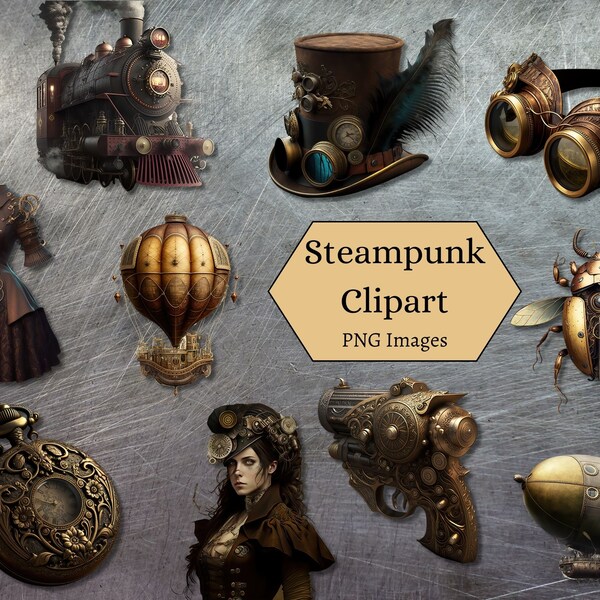 Steampunk Clip Art - Etsy