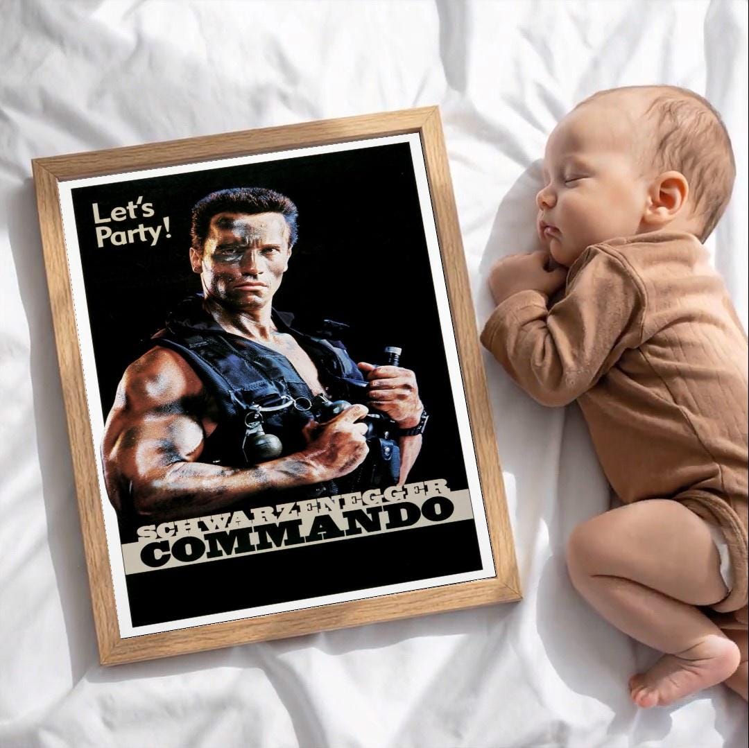 Commando Movie Poster 1985 Mark L Lester Action Film Art Print High ...