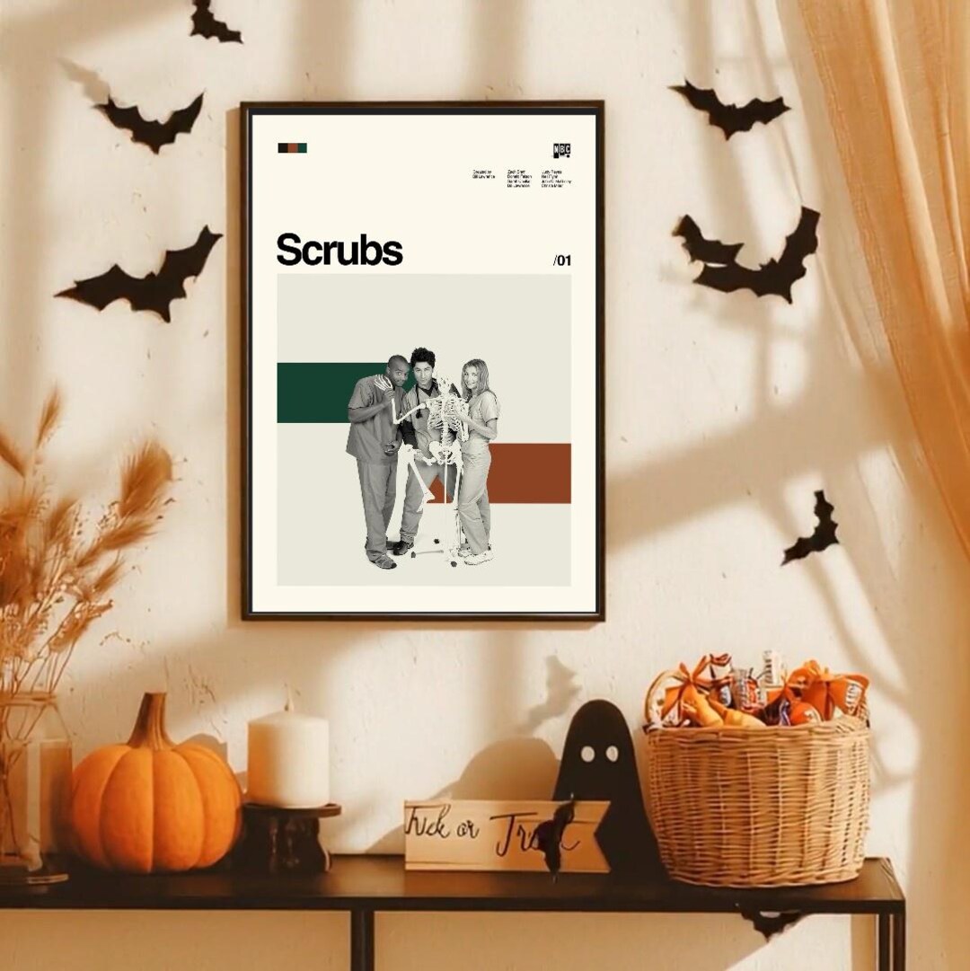 Scrubs TV Series Poster Minimalist Retro Vintage Home Decor - Etsy