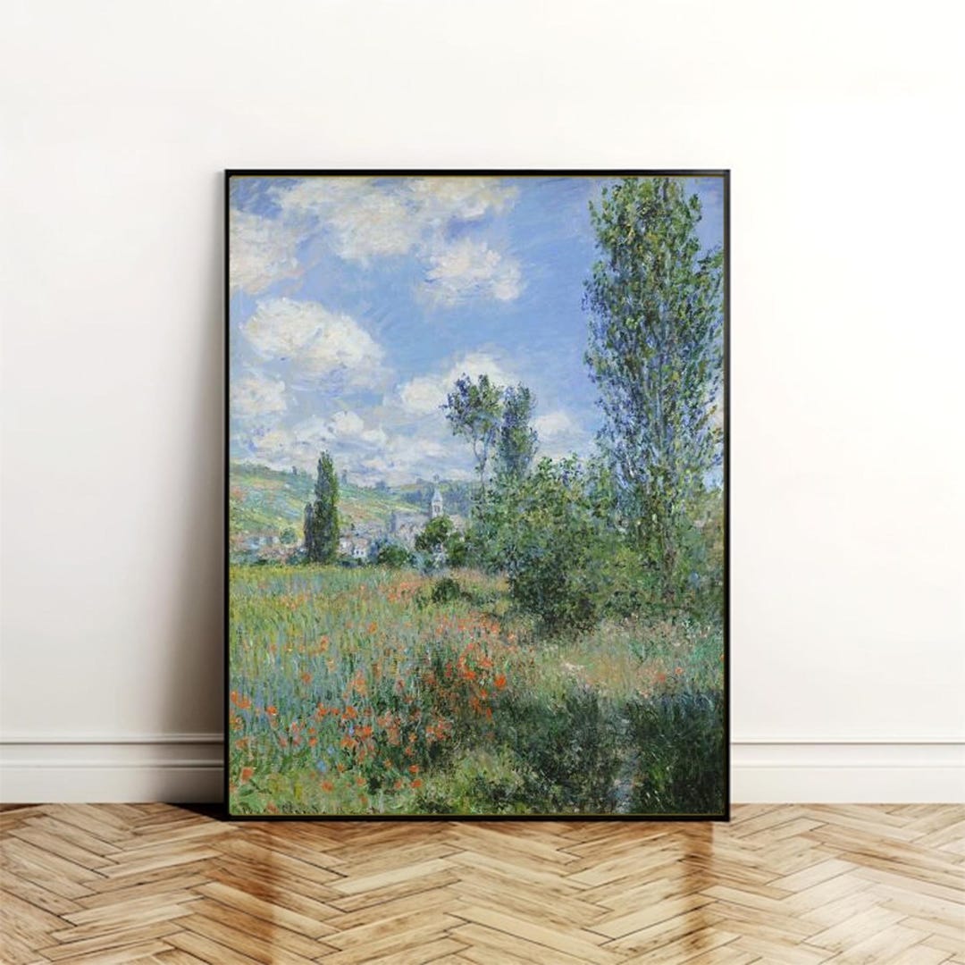 View of Vetheuil, 1880 Poster - Etsy