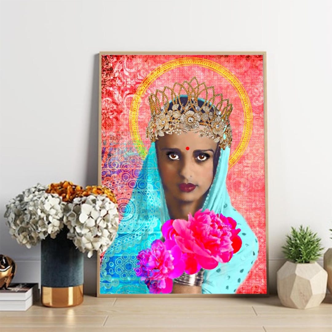 Amrita Sher Gil Portrait Poster - Etsy