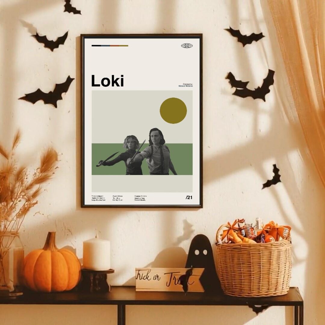 1 Loki Poster Minimalist Retro Vintage Home Decor - Etsy