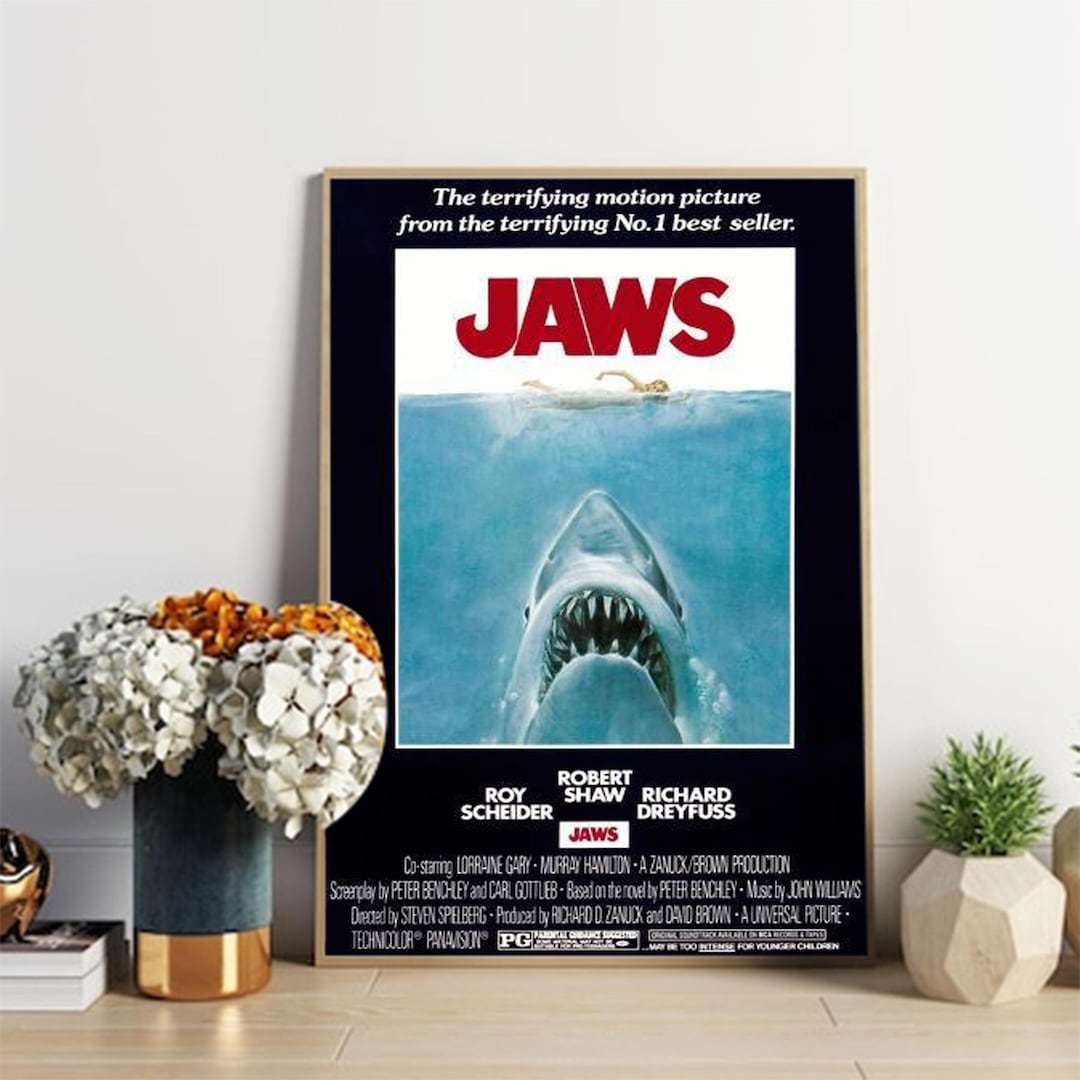 Jaws 1975 Poster Etsy
