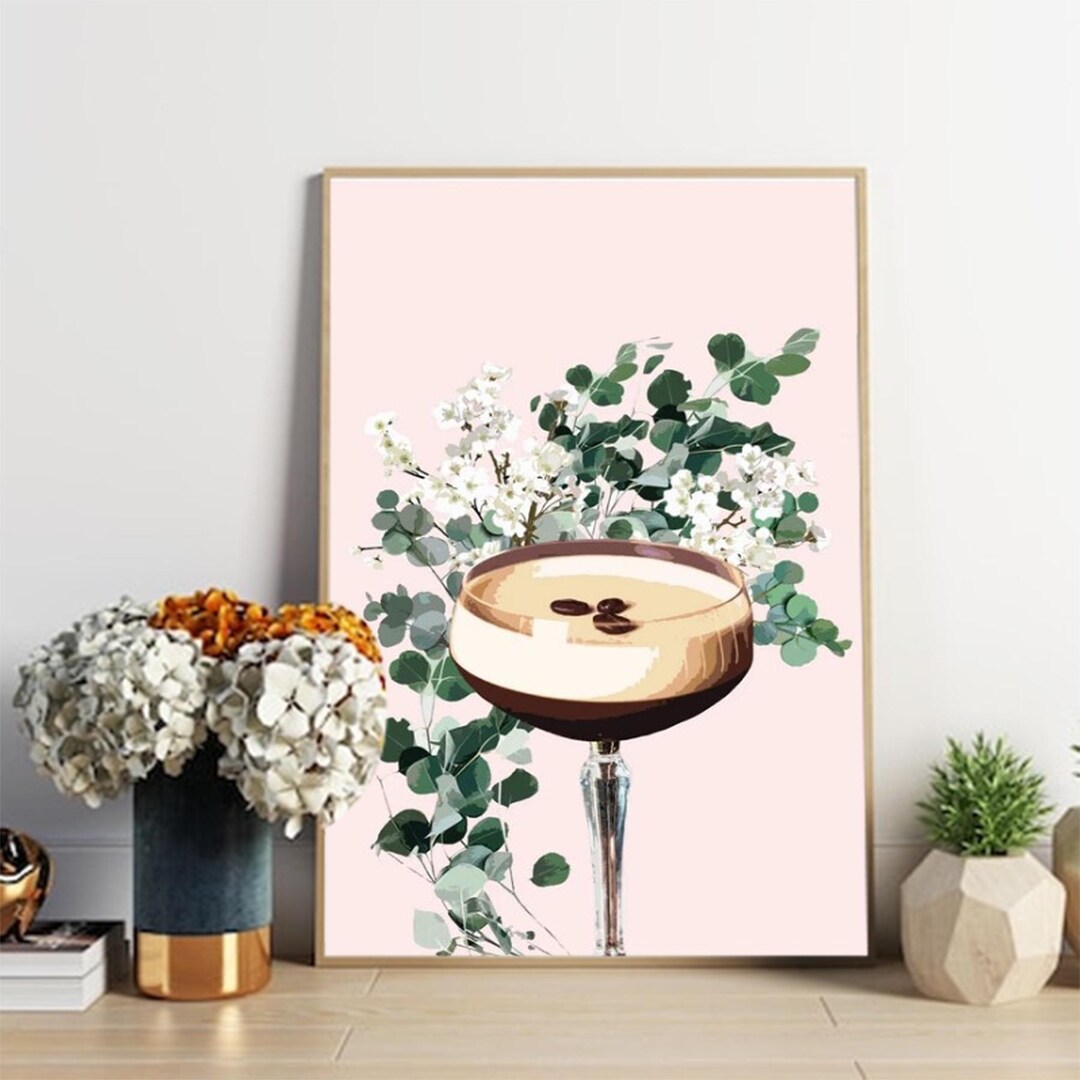 Illustration of Martini Expresso Poster - Etsy