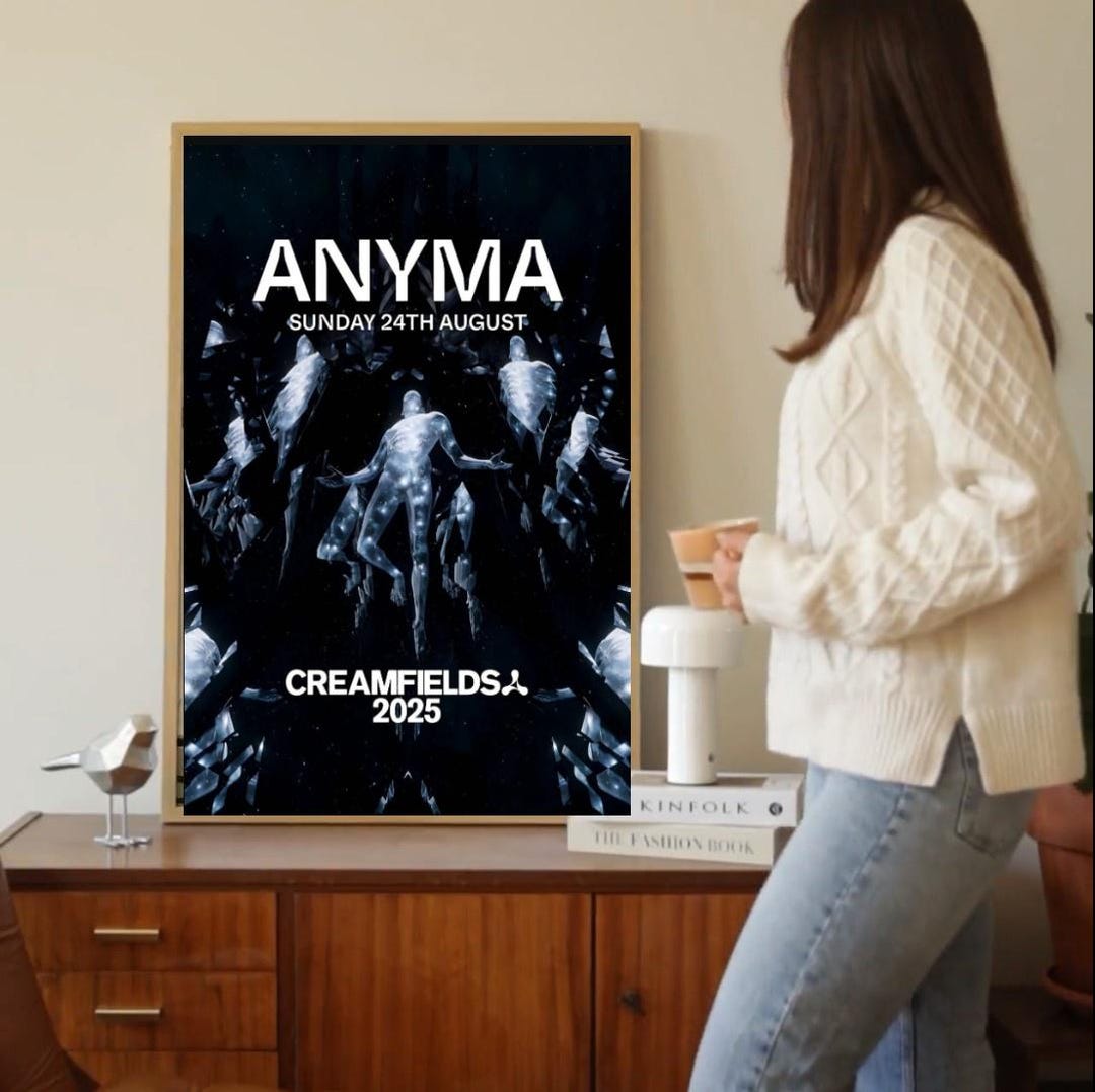 Creamfields 2025 Poster Anyma Live Uk Show Retro Concert Wall Art - Etsy