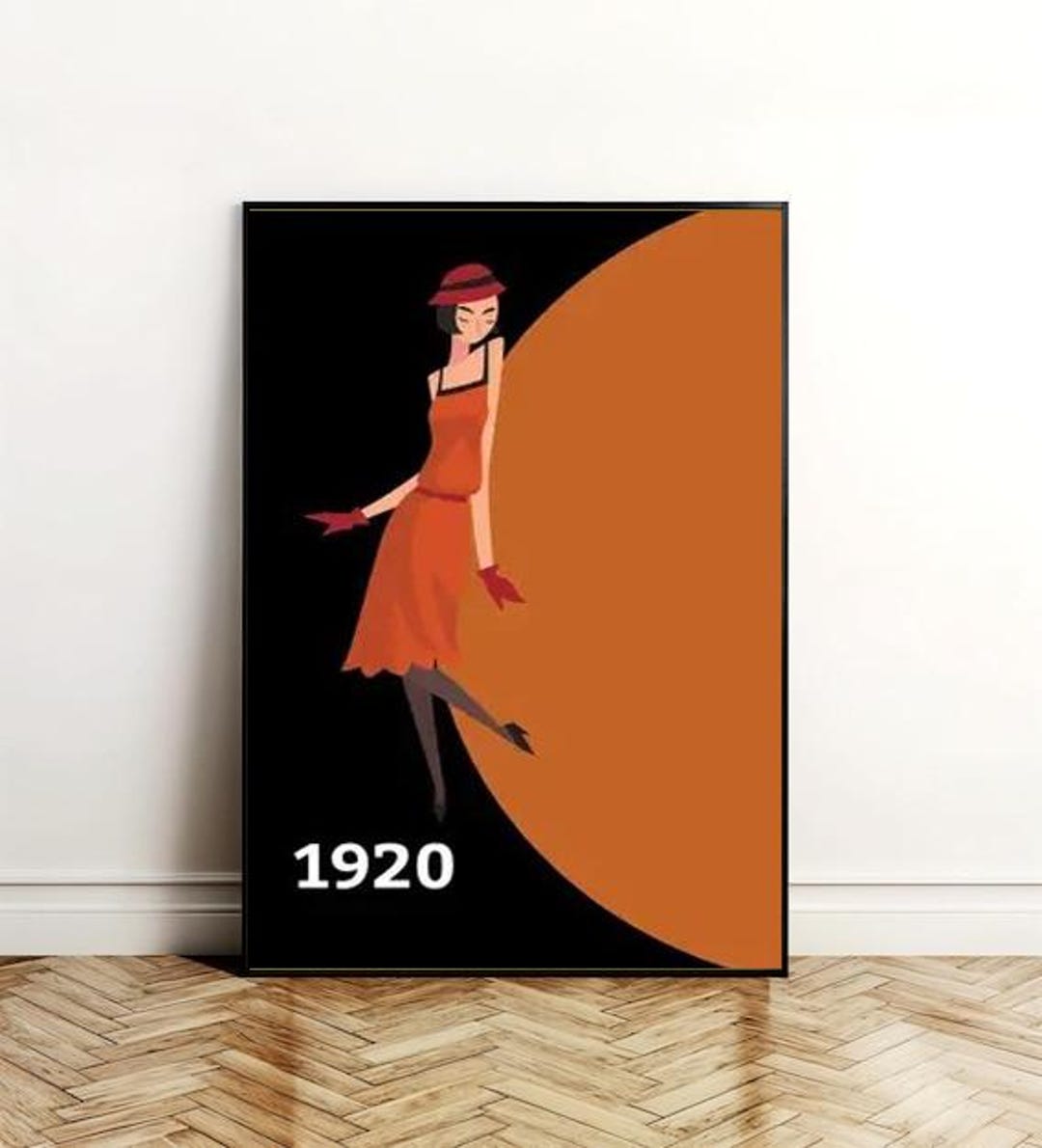 Art Deco 1920 With Gatsby Flapper Girl Poster - Etsy