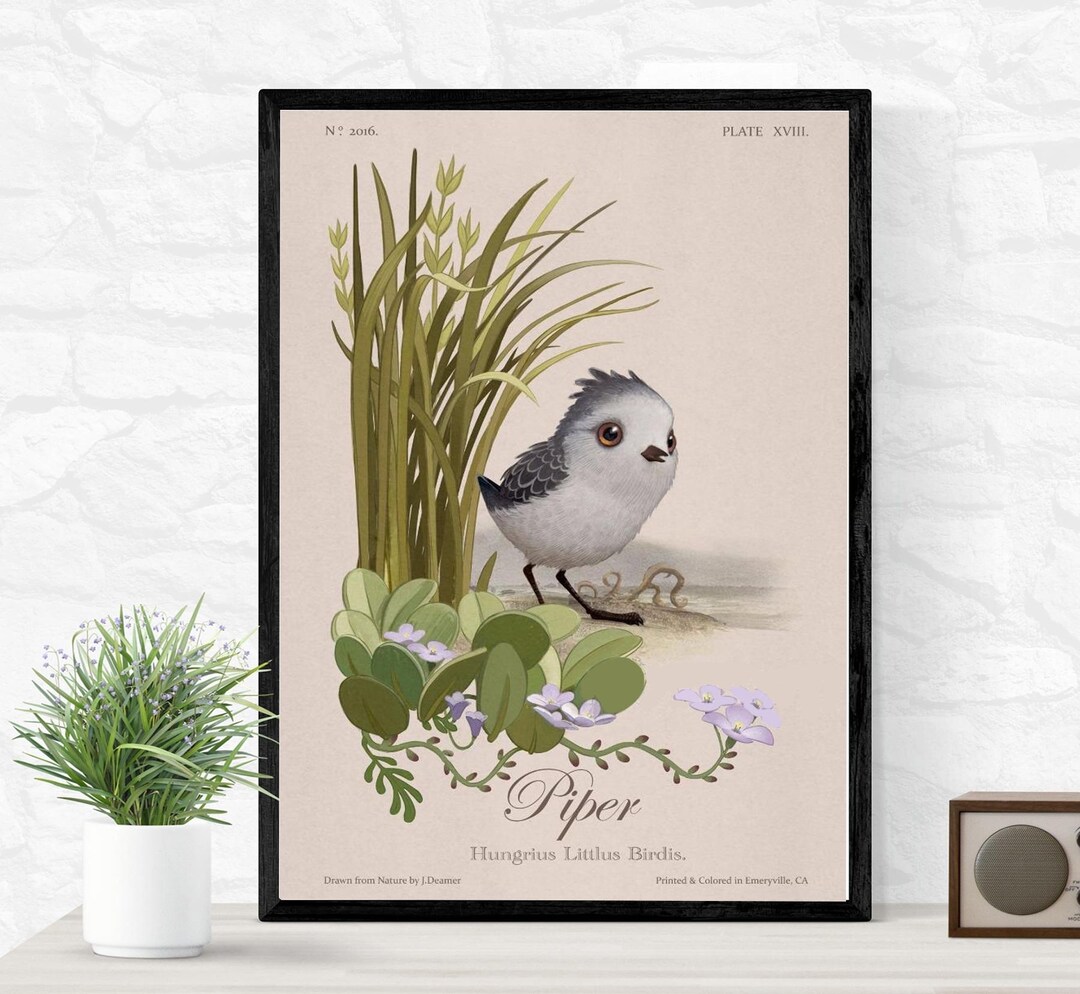 Piper Drawing Pixar Short Movie Poster - Etsy