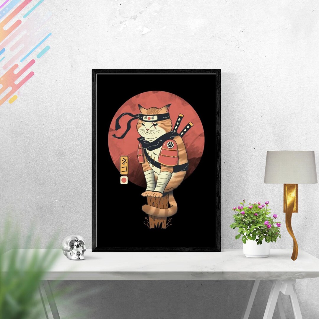 Chat Shinobi Poster - Etsy