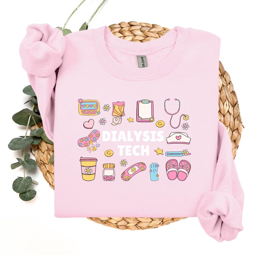 Dialysis Tech, Cozy Dialysis Tech Crewneck Sweatshirt, Unique ...