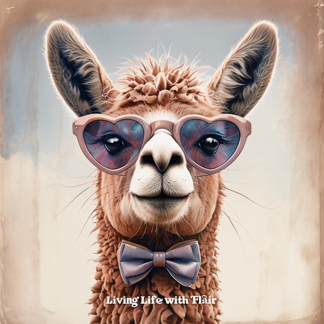 Retro Llama Sunglasses - Etsy