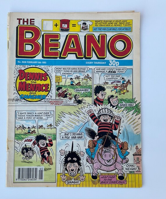 The BEANO Dennis the Menace and Gnasher Comic Magazin Issue - Etsy