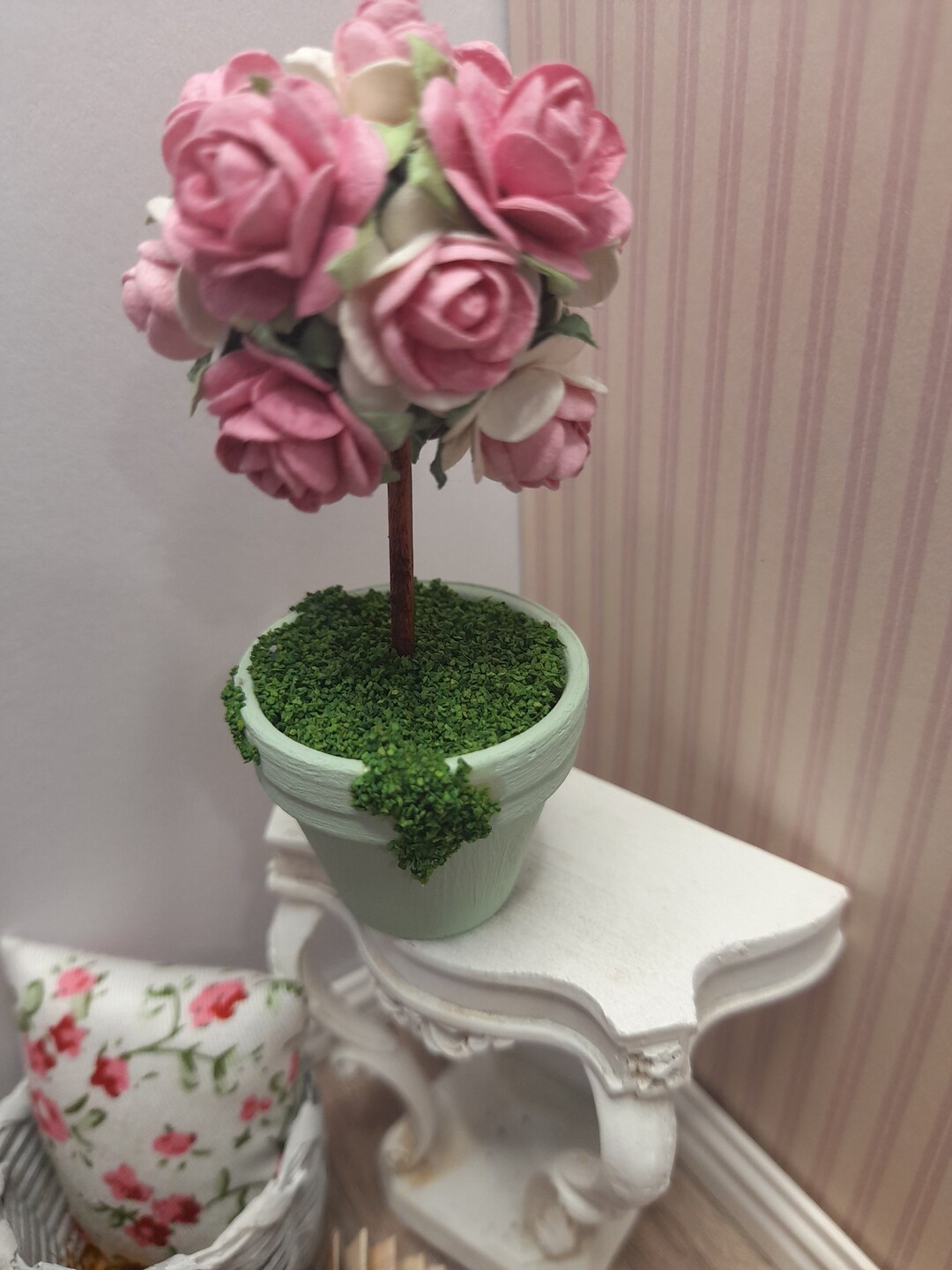 1/12 Scale Rose Topiary Tree - Etsy
