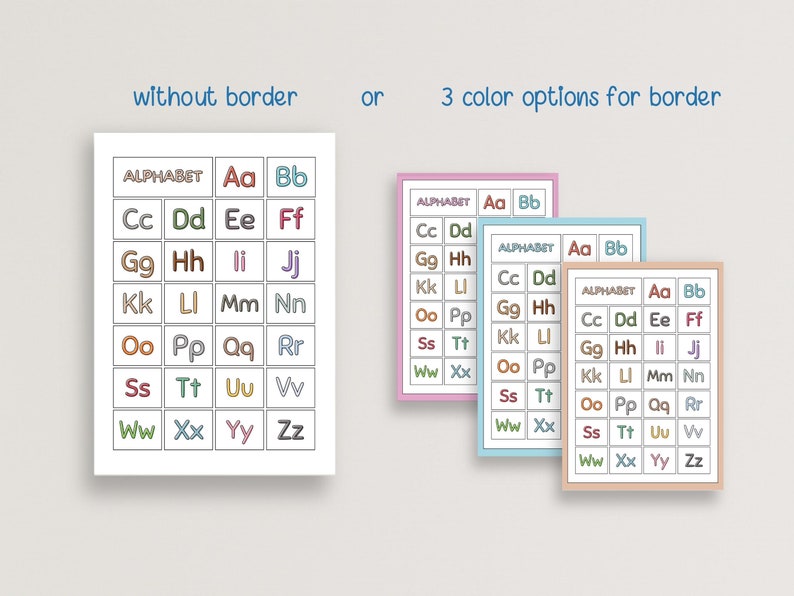 Alphabet Posters ABC Posters Classroom Decor Printable - Etsy