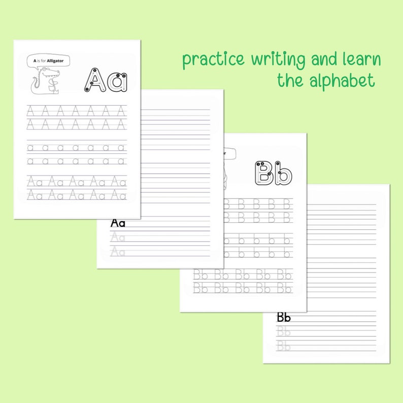 Printable Alphabet Tracing Worksheets, Handwriting Practice Sheets ...