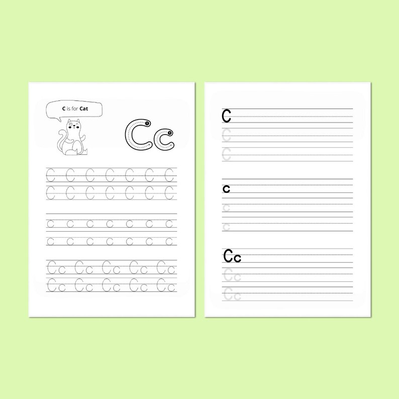 Printable Alphabet Tracing Worksheets, Handwriting Practice Sheets ...