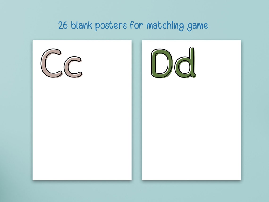 Alphabet Posters, Preschool ABC Posters, Classroom Decor Printable ...