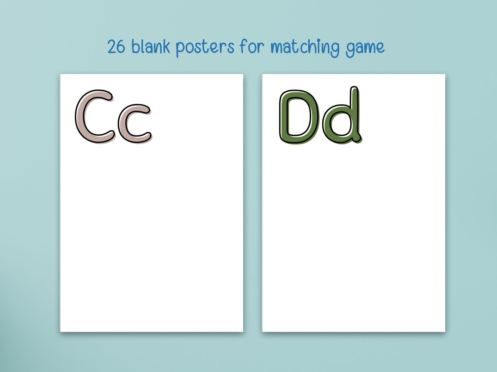 Alphabet Posters, Preschool ABC Posters, Classroom Decor Printable ...