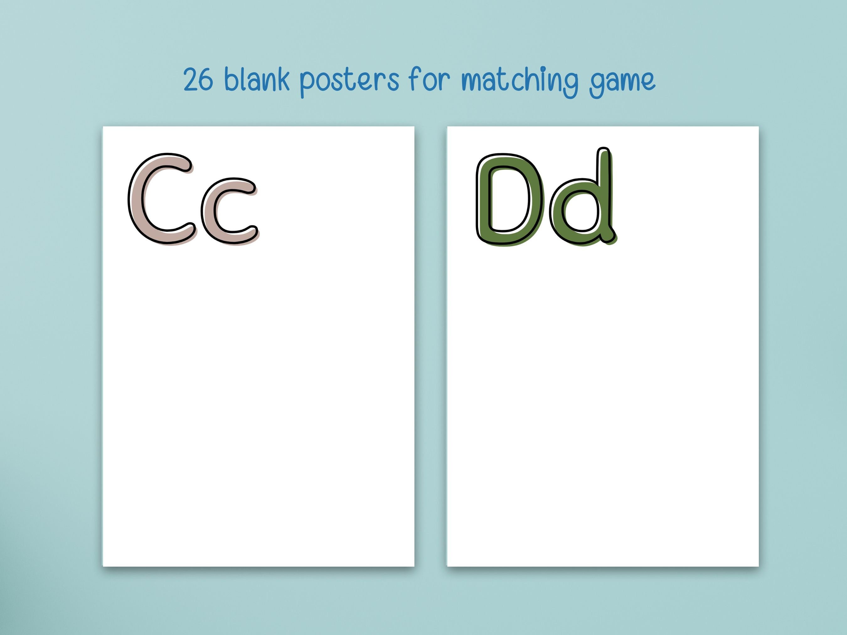 Alphabet Posters, Preschool ABC Posters, Classroom Decor Printable ...